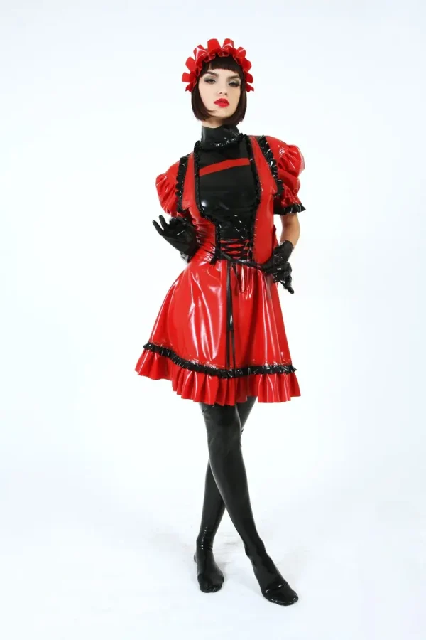 Latex Housemaid Uniform Dress - dermalatex