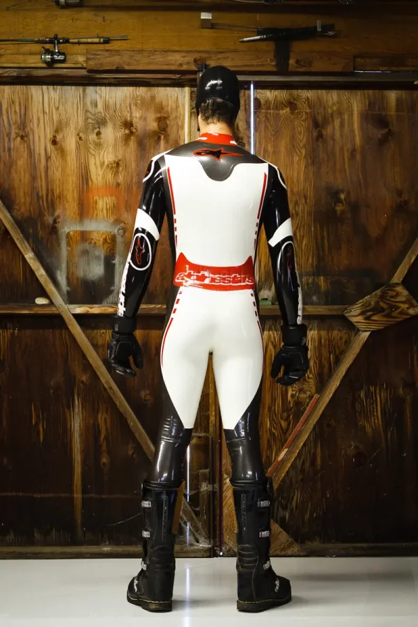 Combinaison Int grale De Motard MotoGP En Latex Pour Homme Avec combinaison-int-grale-de-motard-motogp-en-latex-pour-homme-avec