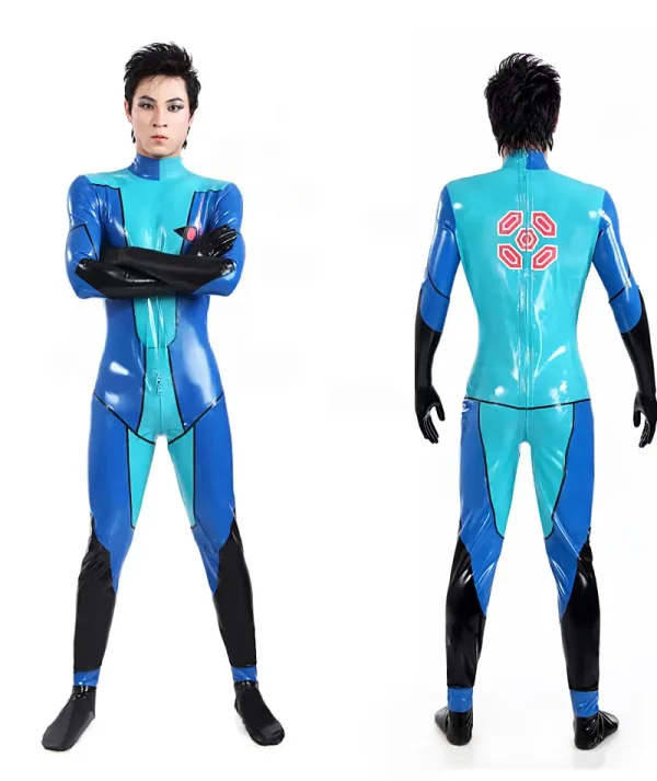 Latex Mens Digital Robot Catsuit - dermalatex